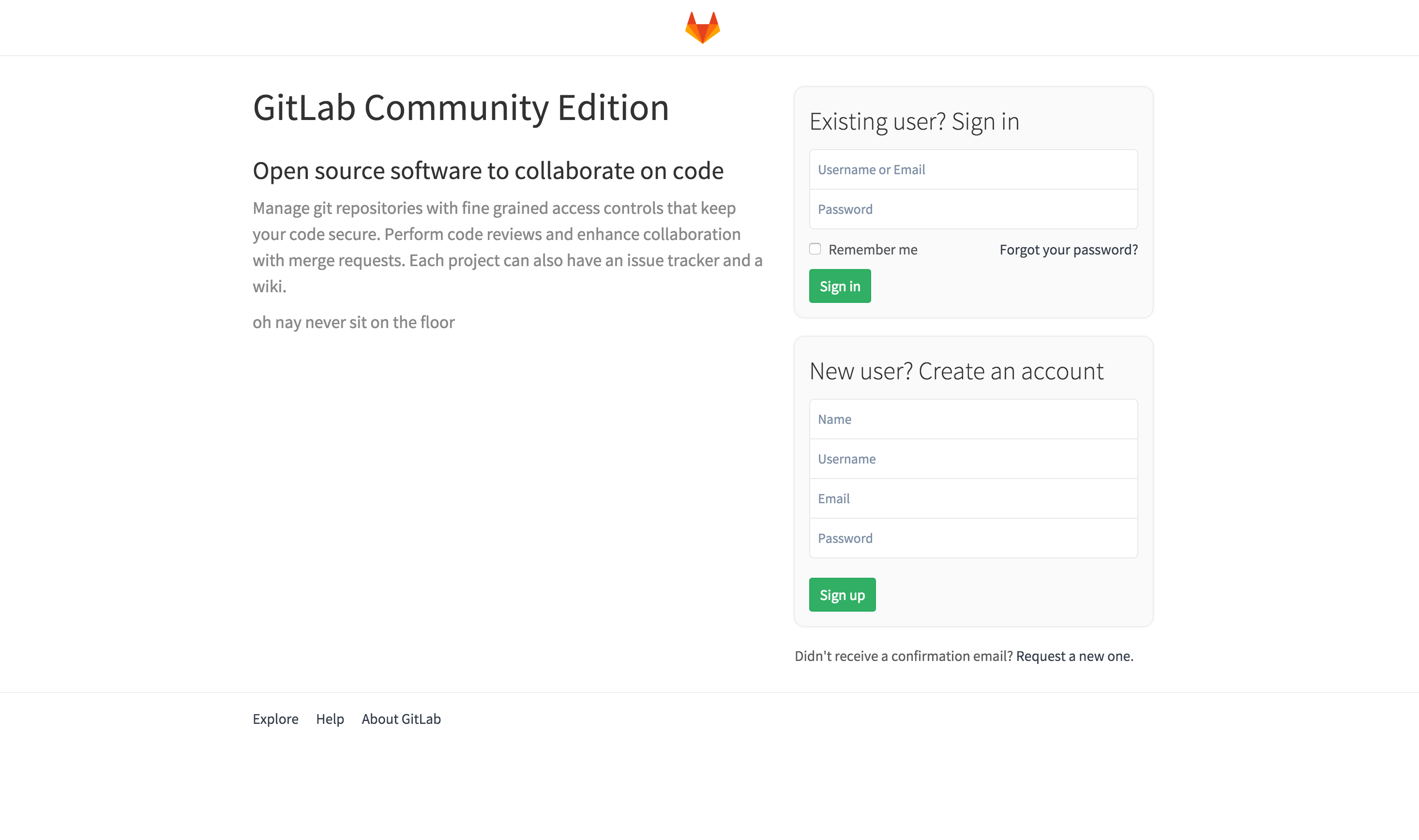 Branded login page · Customization · Help · GitLab